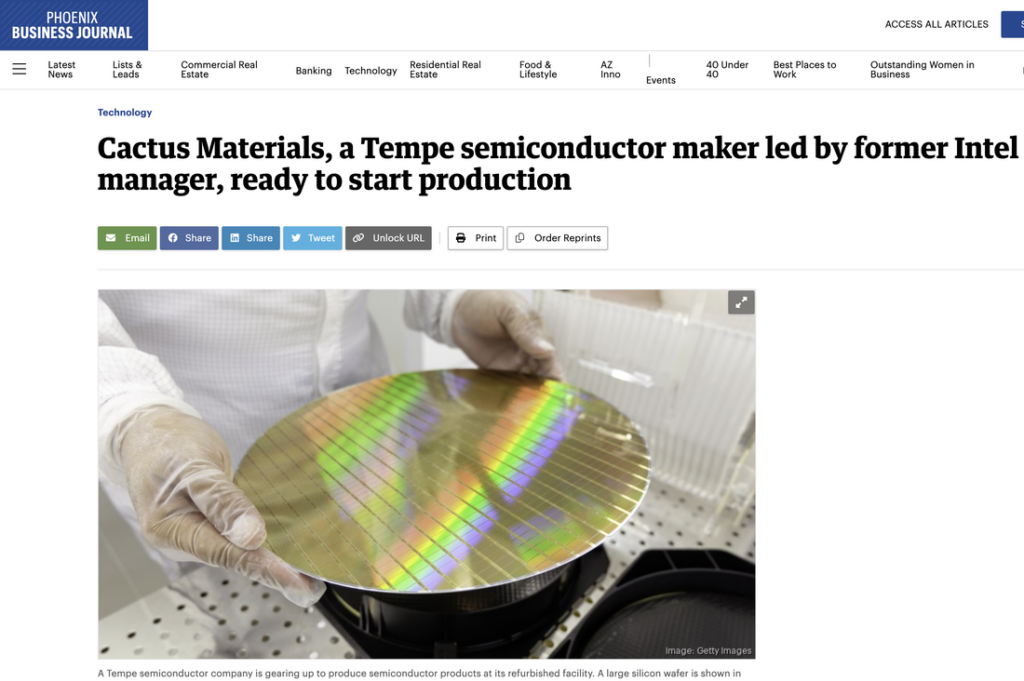 News – Cactus Materials